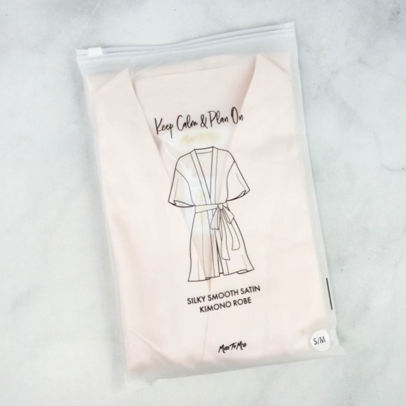 Intimates & Sleepwear | Miss To Mrs Silky Smooth Satin Kimono Robe ...